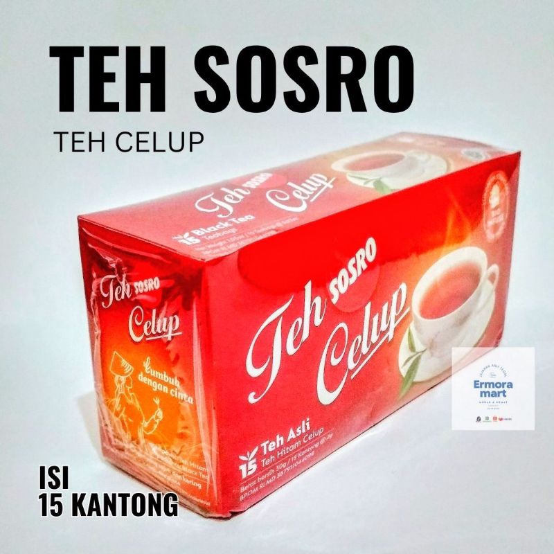 Jual Teh Celup Sosro 1 Box isi 15 Kantong | Shopee Indonesia