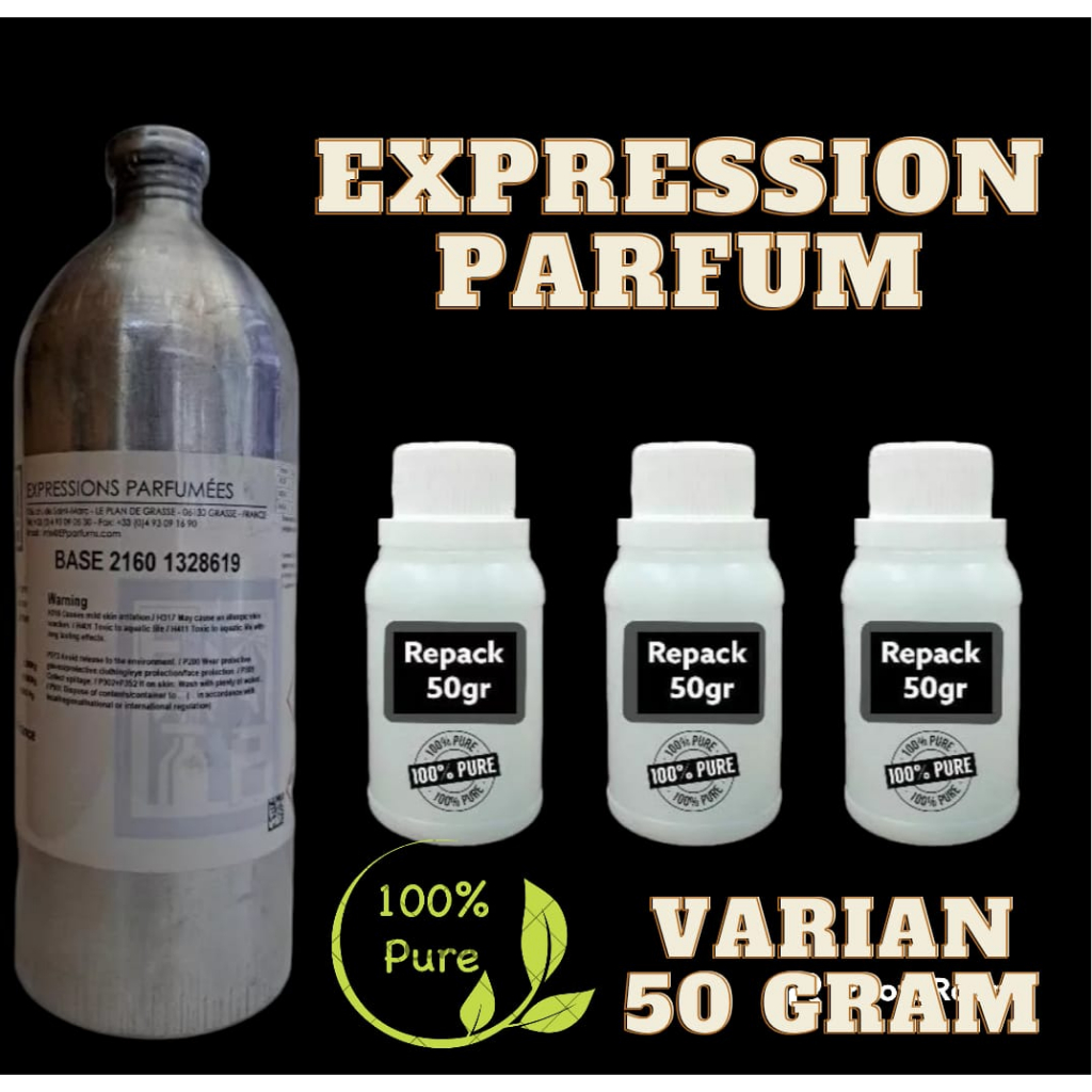 Jual ( 50 GR ) PARFUM VARIAN REPACK 50 GRAM BY EXPRESSIONS BIBIT MURNI ...