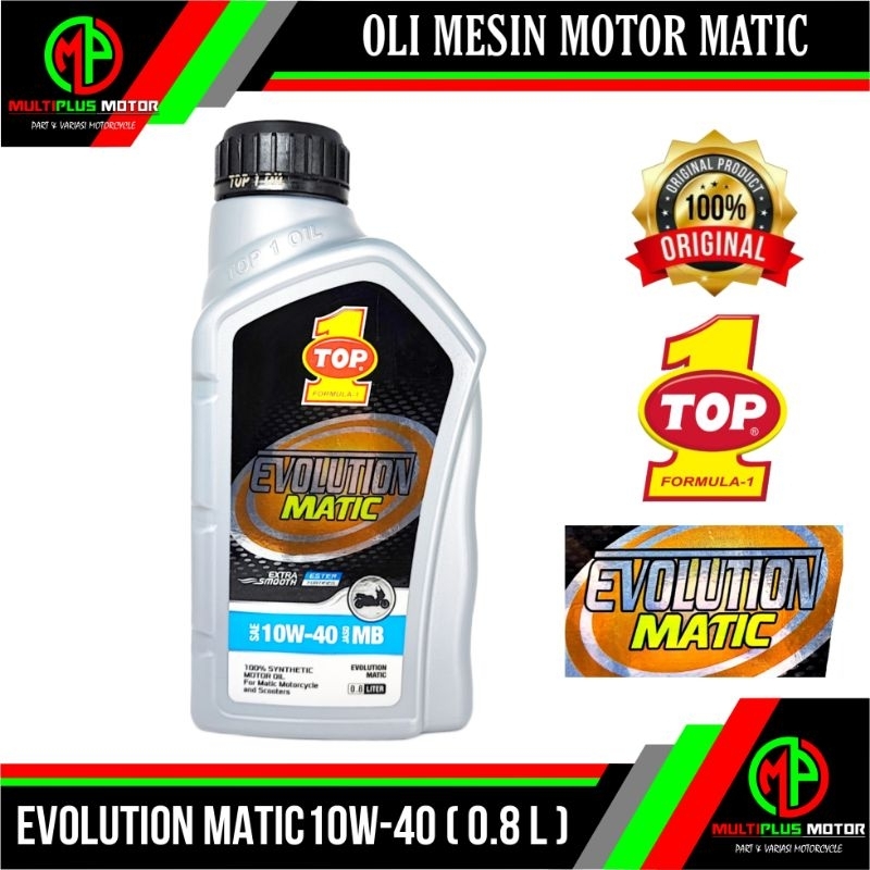 Jual Oli mesin MATIC TOP1 TOP 1 EVOLUTION MATIC SAE 10W-40 ORIGINAL 100% | Shopee Indonesia