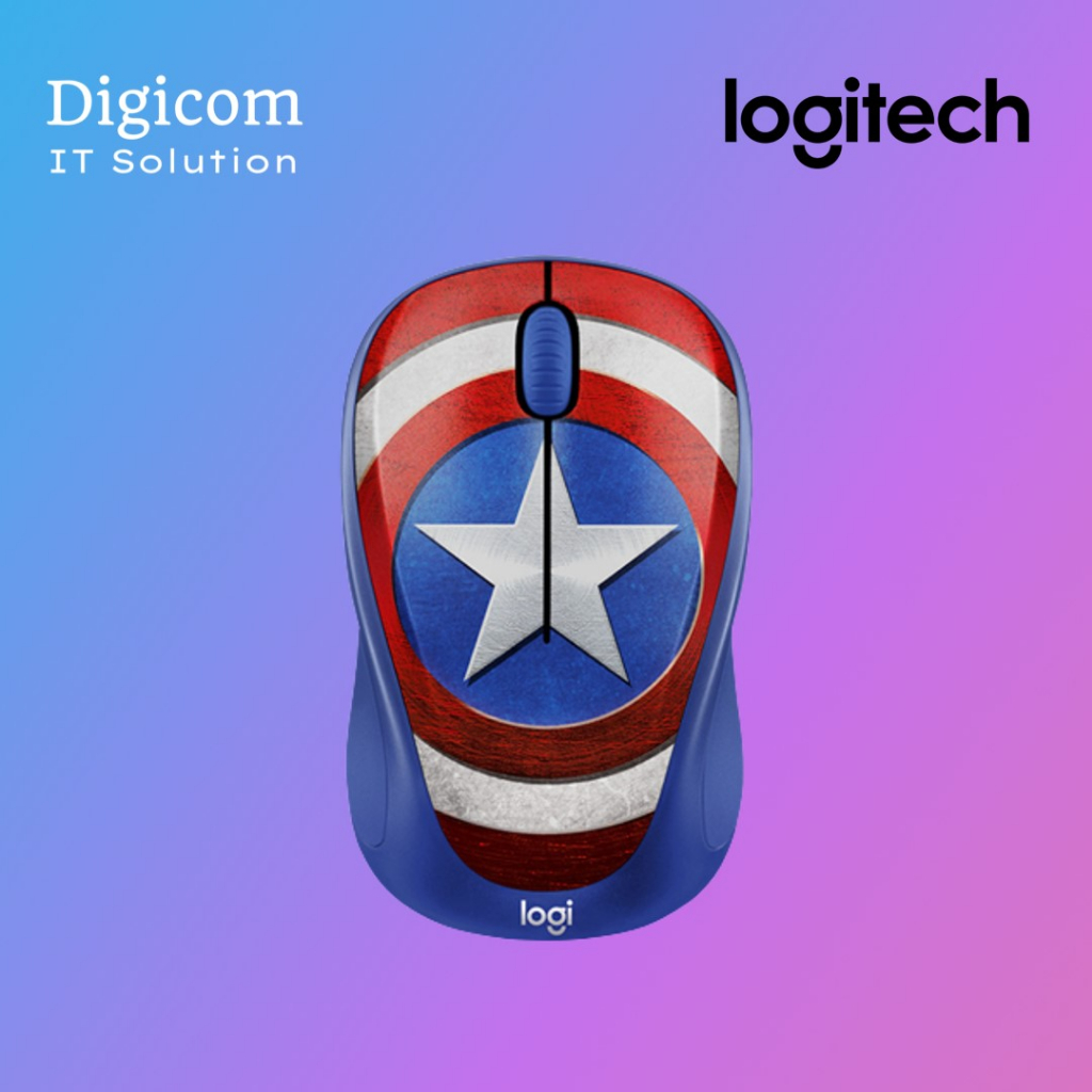 Jual MOUSE LOGITECH M238 CAPTAIN AMERICA WIRELESS | Shopee Indonesia