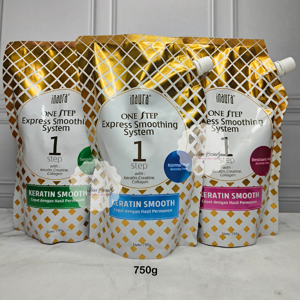 Jual INAURA One Step Smoothing keratin smooth 750ml ( STEP 1 ) | Shopee ...