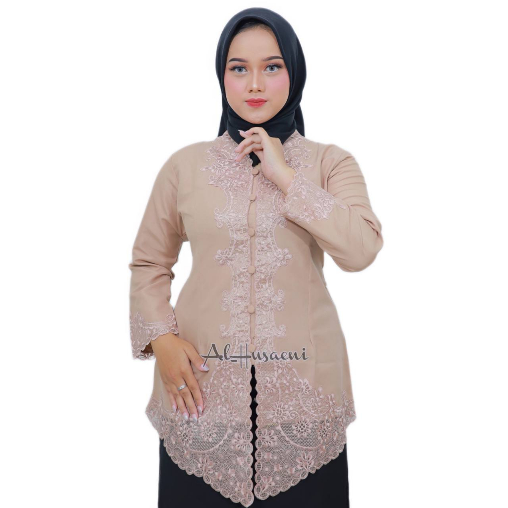 Jual Kebaya Encim Dewasa Bordir Tangan Panjang Katun Premium Kebaya ...