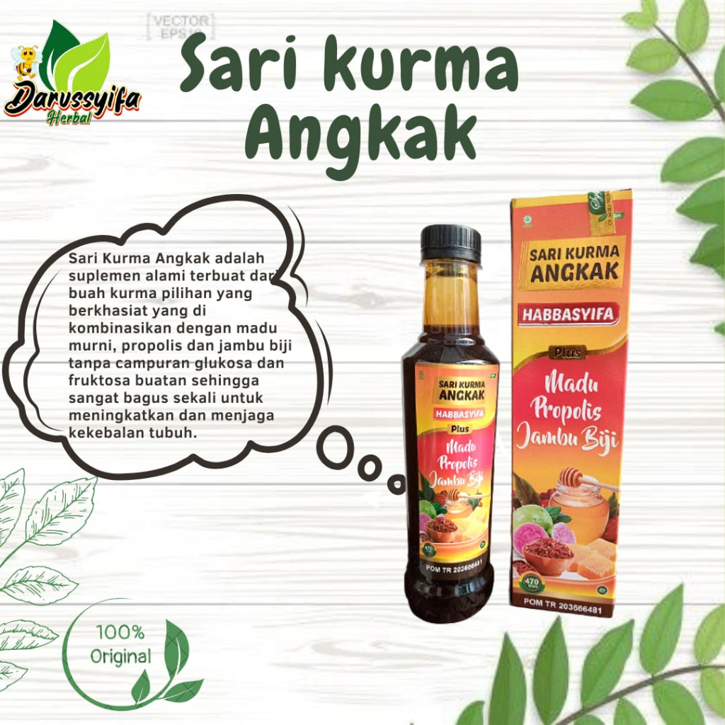 Jual SARI KURMA ANGKAK HABBASYIFA 100% ORIGINAL | Shopee Indonesia