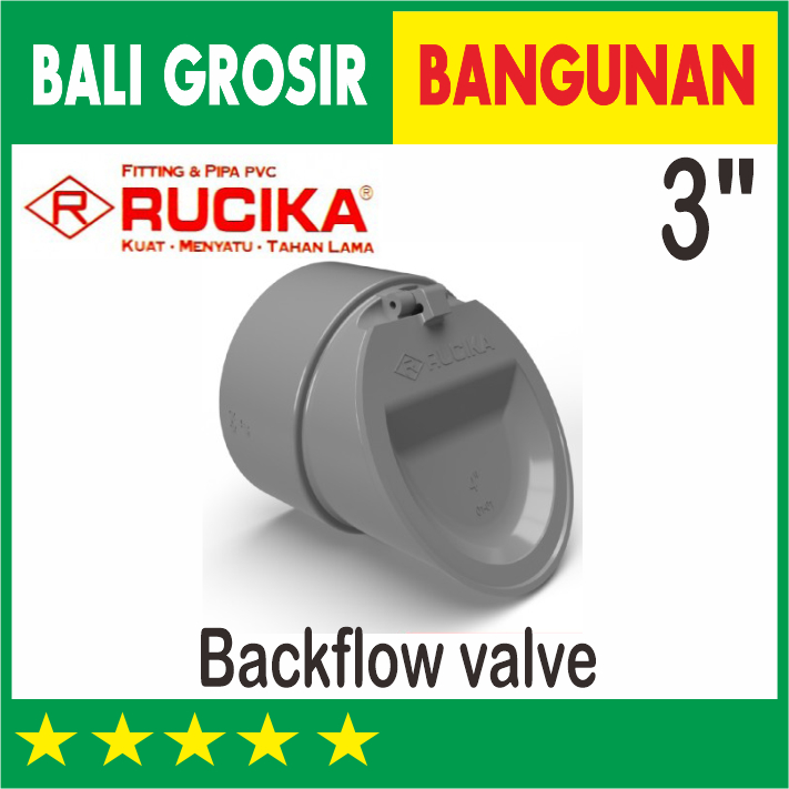 Jual 3" BACKFLOW VALVE RUCIKA SPECIAL FITTING PIPA PVC | Shopee Indonesia