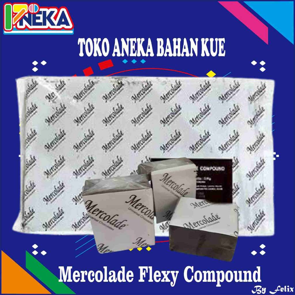 Jual Mercolade Flexy Dark Cokelat Compound Repack 250gr | Shopee Indonesia