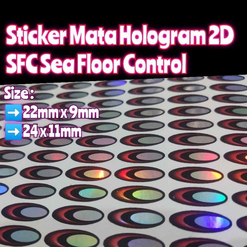 Jual Stiker Hologram Mata Ikan 2D SFC Sticker Deep Liner | Shopee Indonesia