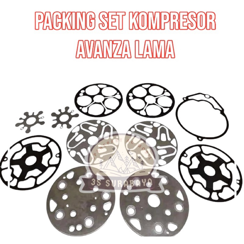Jual Packing Set Kompresor Avanza Lama Klep Gasket Ac Mobil Denso ...