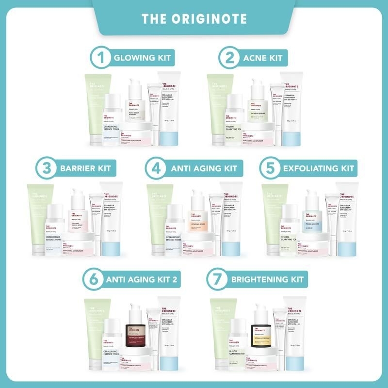 Jual (READY)The Originote SPECIAL BUNDLE 6in1 KIT : ACNE KIT, GLOWING ...