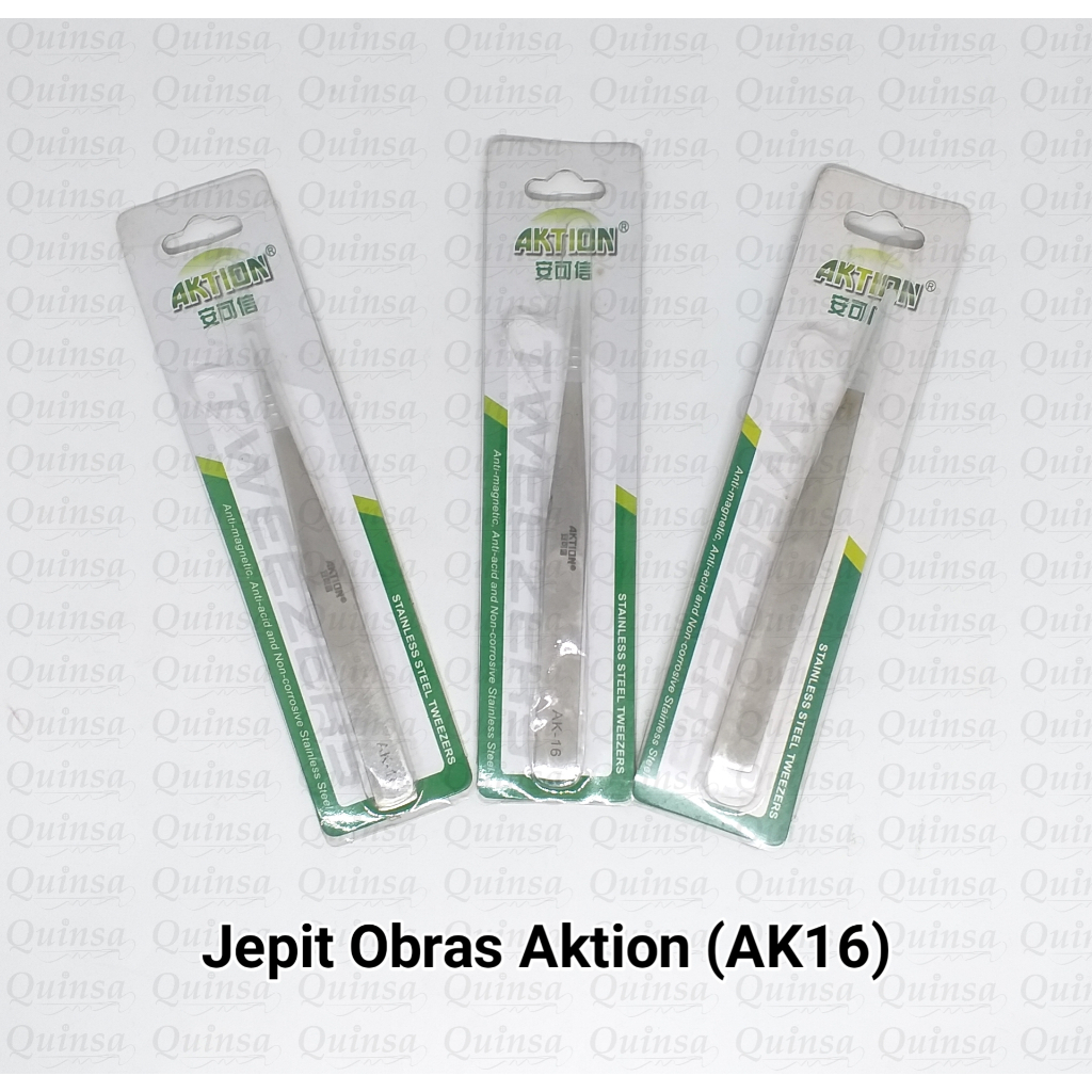 Jual Jepit Obras /Pinset Stainless Steel / Jepit Benang Aktion AK-16 ...