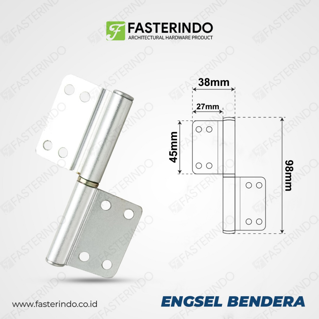 Jual Engsel Bendera 4 Inch / Engsel Cabut Bendera Kanan | Shopee Indonesia