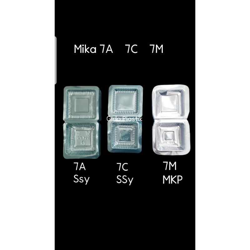 Jual mika bening/mika ketan/mika nasi kuning per 100 pcs ukuran 7A , 7C ...