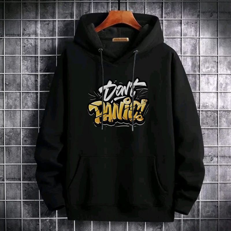 Jual Hoodie pria hoodie Don't panic Sweater hoodie fleece sweater cowok ...
