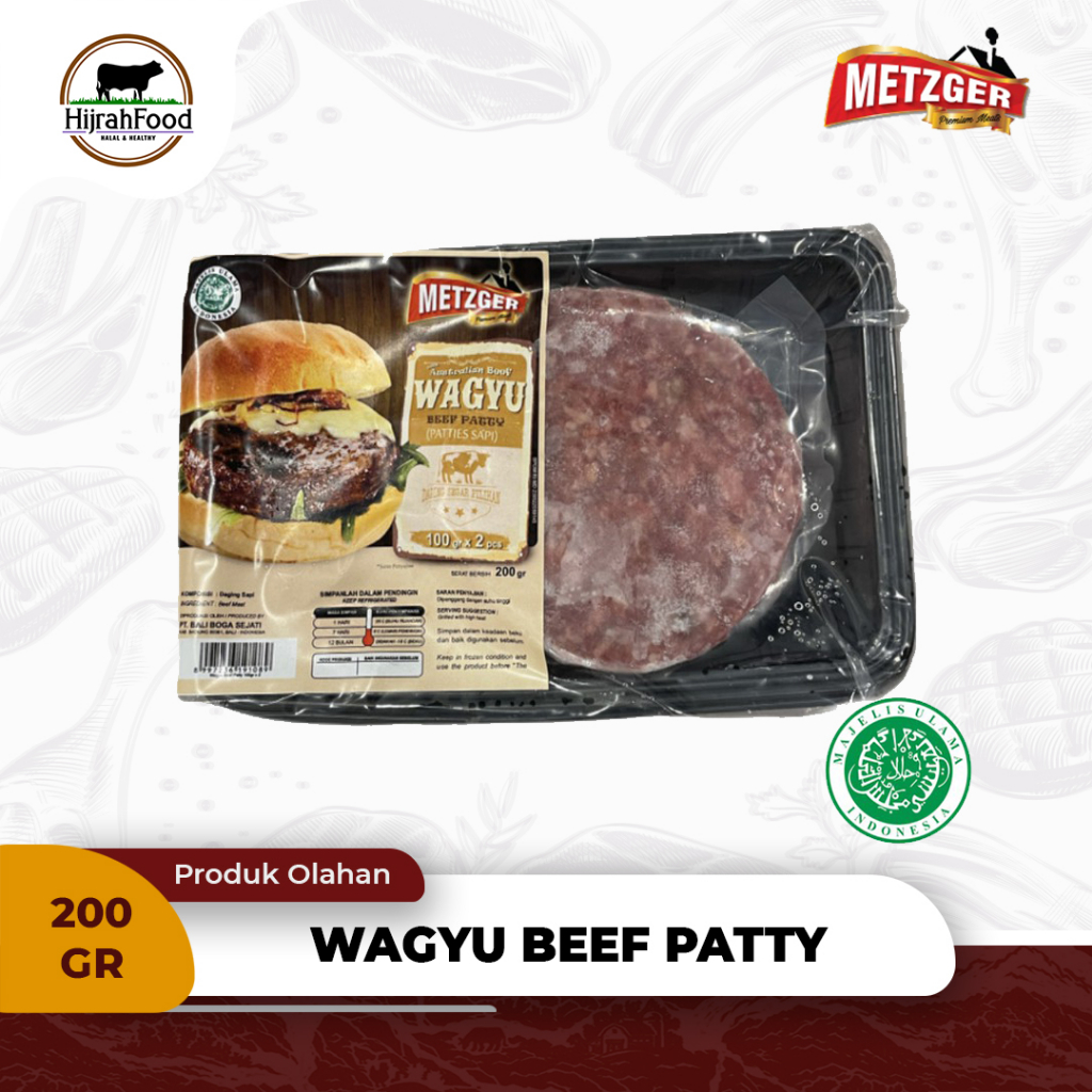Jual Metzger Wagyu Beef Patty Australian Beef Patties Sapi Daging ...