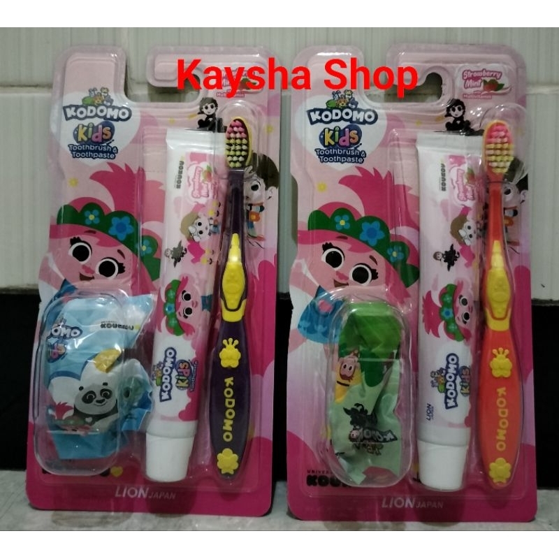 Jual Kodomo Sikat Gigi Koukou 2 In 1 (Warna Rondom) | Shopee Indonesia