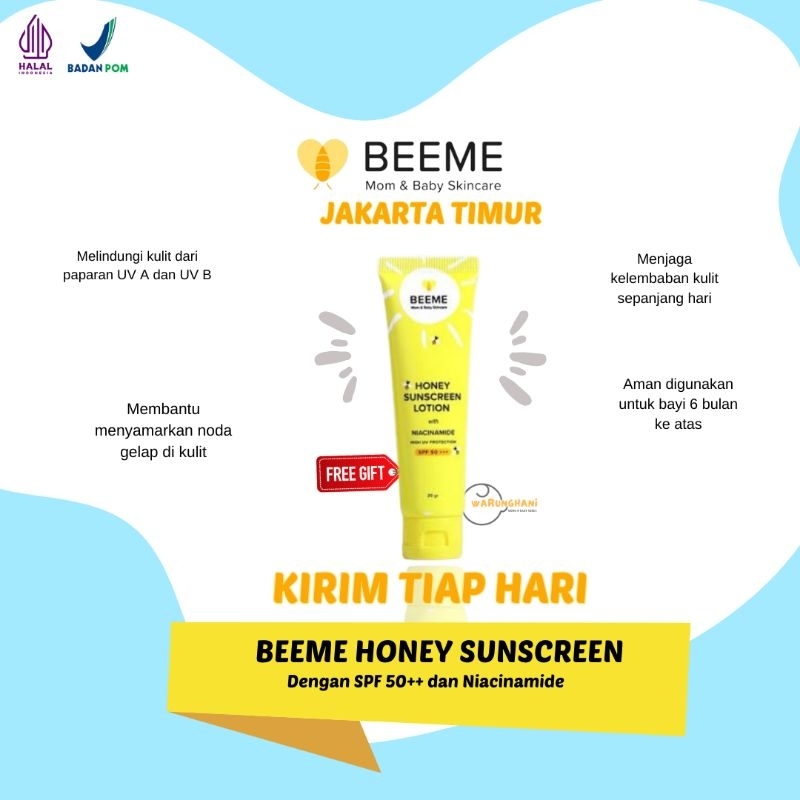 Jual BeeMe Sunscreen Lotion Bayi Anak SPF 50 with Niacinamide Sunblock ...