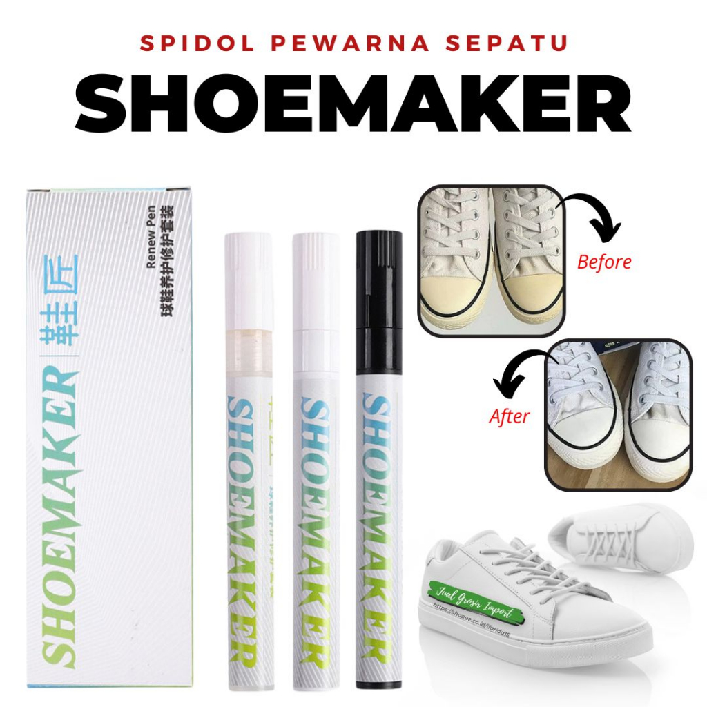 Jual Repaint Sepatu Spidol Perbaikan Warna Penghilang Noda Pudar Kuning ...