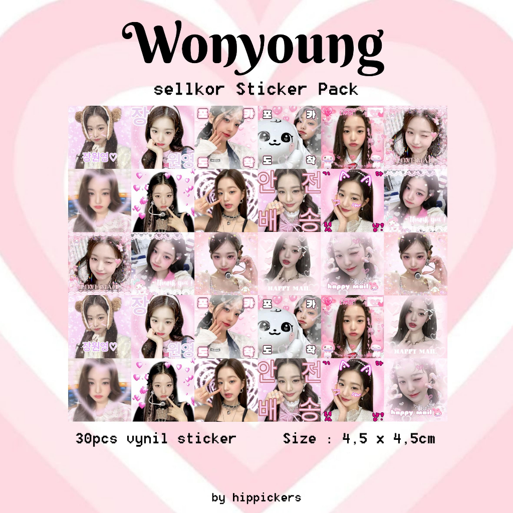 Jual Sticker Deco Kpop Custom Mail sticker kpop sellkor deco wonyoung jisoo eunchae danielle ...