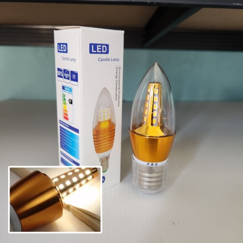 Jual lampu LED candle 5 Watt led isi lampu hias e27 / e14 | Shopee ...