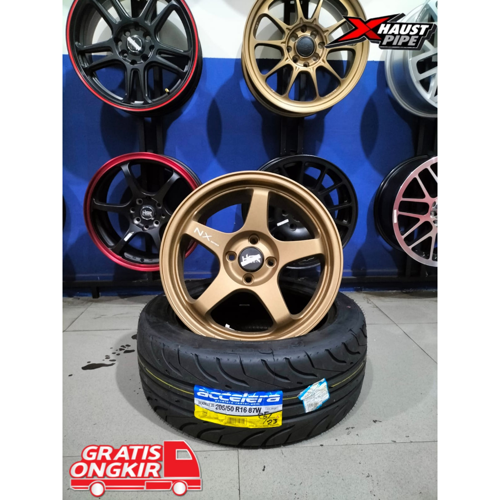Jual VELG MOBIL RACING RING 16 HSR KAILOLO PCD 4X100 PNP JAZZ YARIS SWIFT AGYA CALYA SIGRA ...