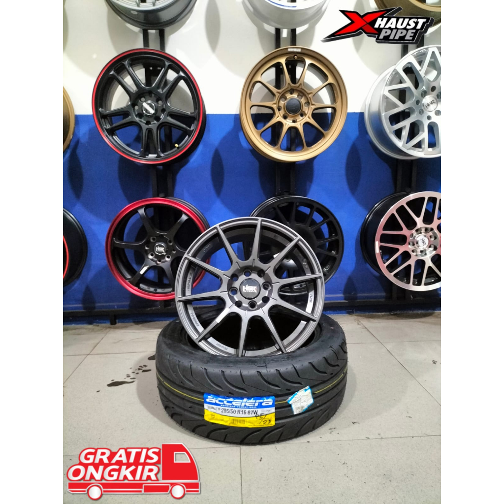 Jual VELG MOBIL RACING JARI JARI R16 HSR RAI S2 PCD 4X100 4X114 PNP JAZZ BRIO AGYA AYLA AVANZA ...