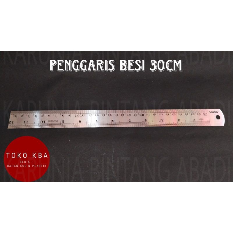 Jual Penggaris Besi Joyko Stainless Steel 30 cm Satuan | Shopee Indonesia