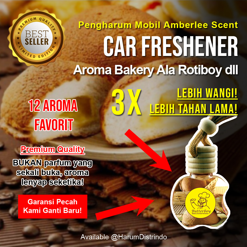Jual Butterboy Parfum Mobil Gantung Aroma Ala Toko Rotiboy - Roti O ...