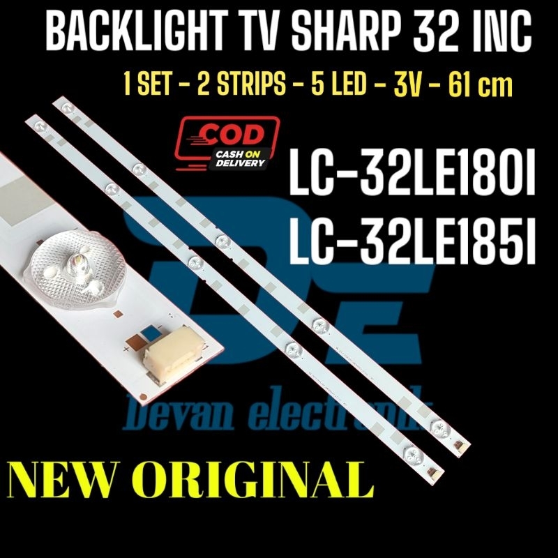 Jual LAMPU LED TV SHARP LC-32LE185I ORIGIONAL BACKLIGHT TV LED SHARP 32 ...