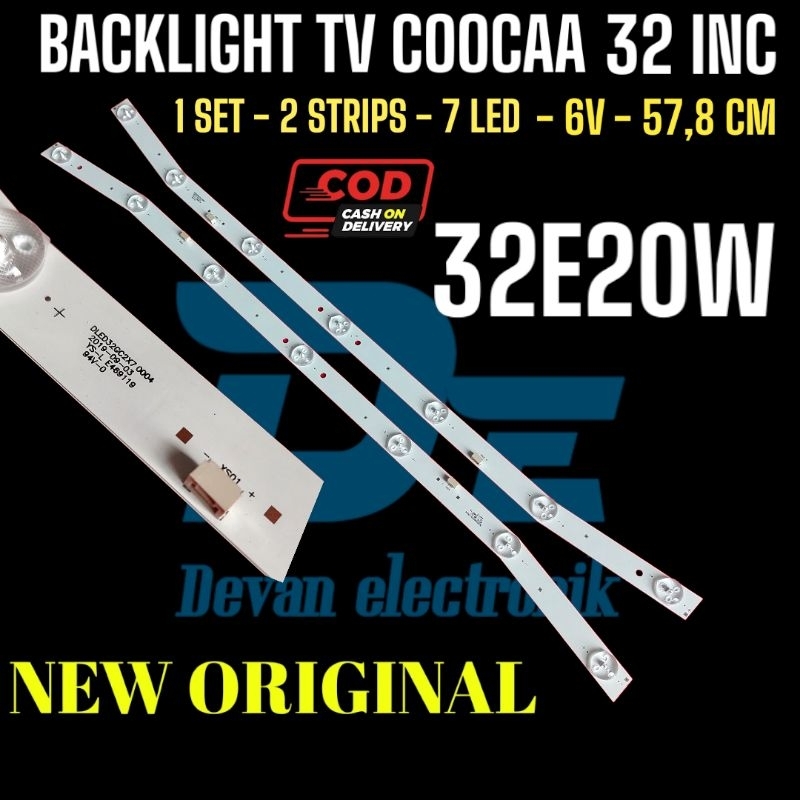 Jual Lampu led backlight tv COOCAA 32inch 7kancing 6volt led coocaa ...