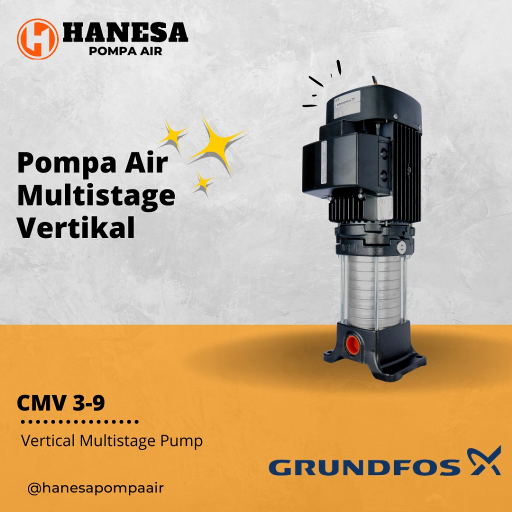 Jual Grundfos CMV 3 - 9 Pompa Sentrifugal Vertikal | Shopee Indonesia