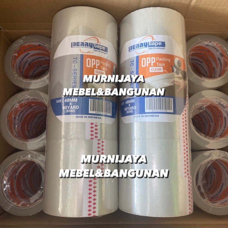 Jual [ORIGINAL] LAKBAN BENING OPP BERRY 2” 48MM X 80M (90YARD) | Shopee ...