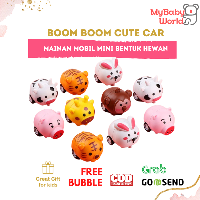 Jual MBW - Boom Cute Mini Car Mainan Mobil Anak bentuk Hewan tanpa ...