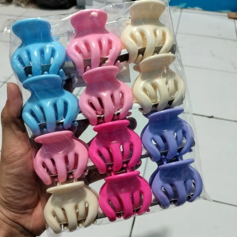 Jual cod☑️ isi 12 pcs jedai jepit rambut 5 cm premium - jepit rambut jedai | Shopee Indonesia
