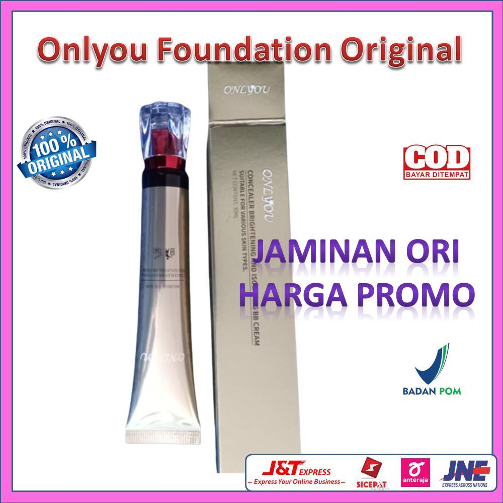 Jual Onlyou Foundation Original only you Onliyou Waterproof | Shopee ...