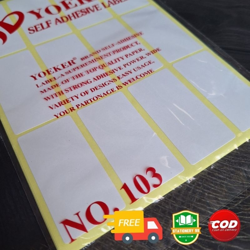 Jual Label Kertas Undangan/Label Harga/Kertas Label/Label 112/Label 103/Label Sticker | Shopee ...