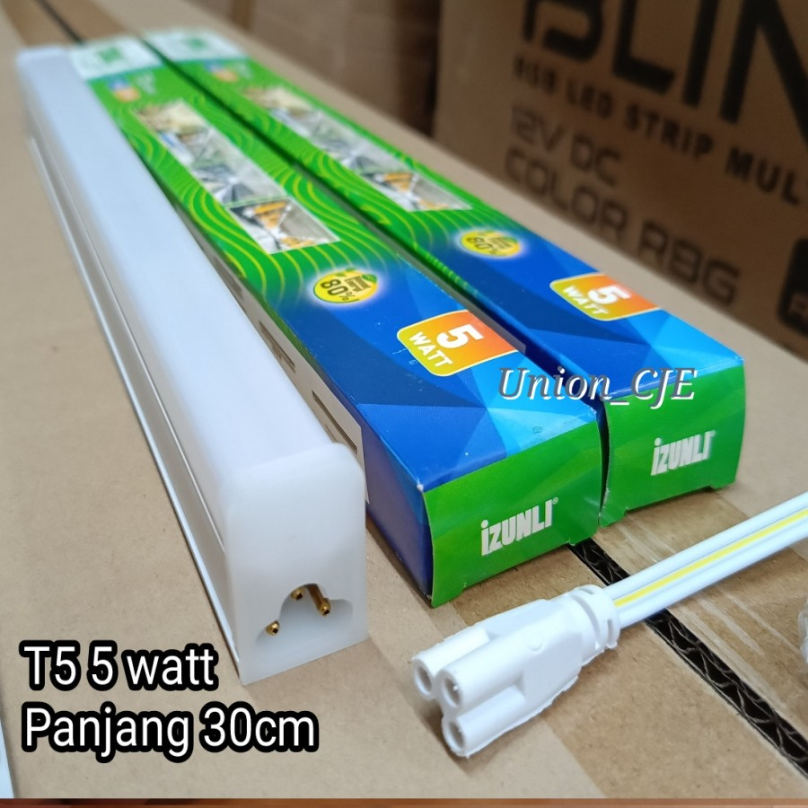 Jual Lampu TL LED T5 5W 5 watt 220V L 30cm Izunli | Shopee Indonesia