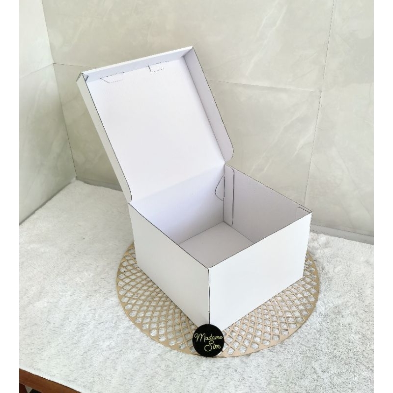 Jual KOTAK KUE - CAKE BOX - DUS BOLU 22x22x15 - WK (ISI : 10 PCS ...