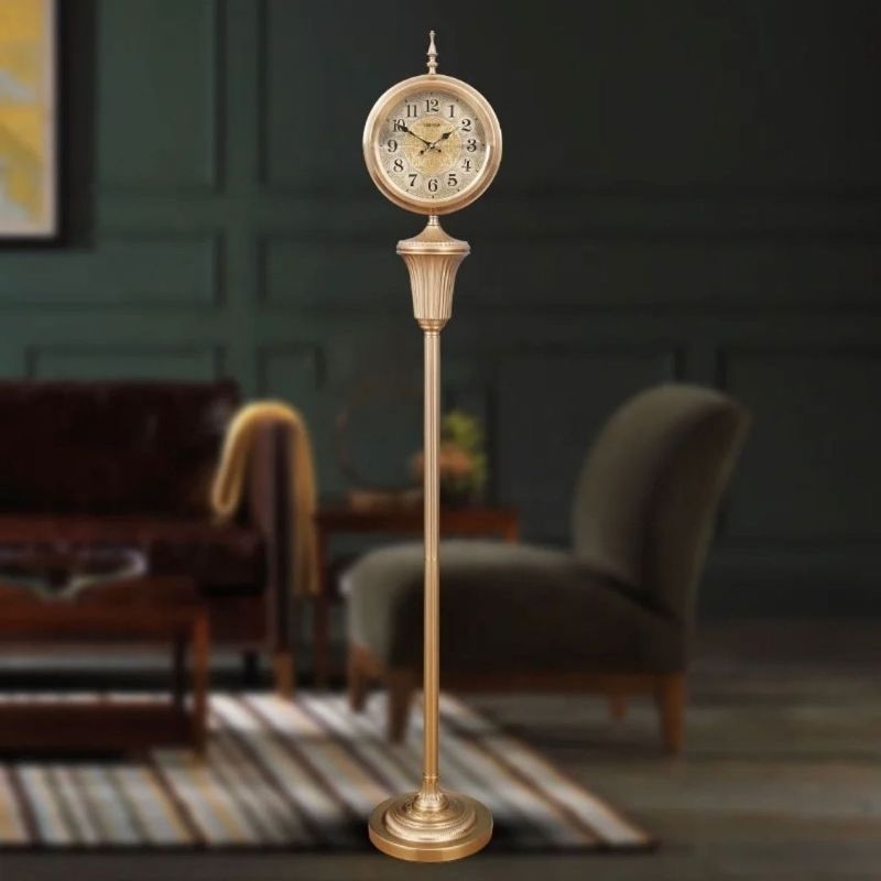 Jual Jam Vintage Gold Standing Clock Vintage Clock Unik Mewah Vintage ...