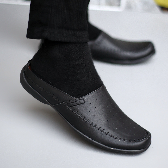 Jual Geovani Sepatu Casual Slip On Kulit Asli Kasual Formal Slop Selop ...