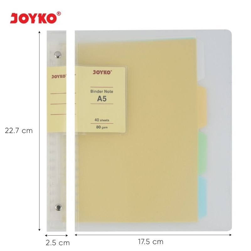 Jual BINDER/MAP BINDER COVER TRANSPARAN JOYKO A5-TP-P519 | Shopee Indonesia