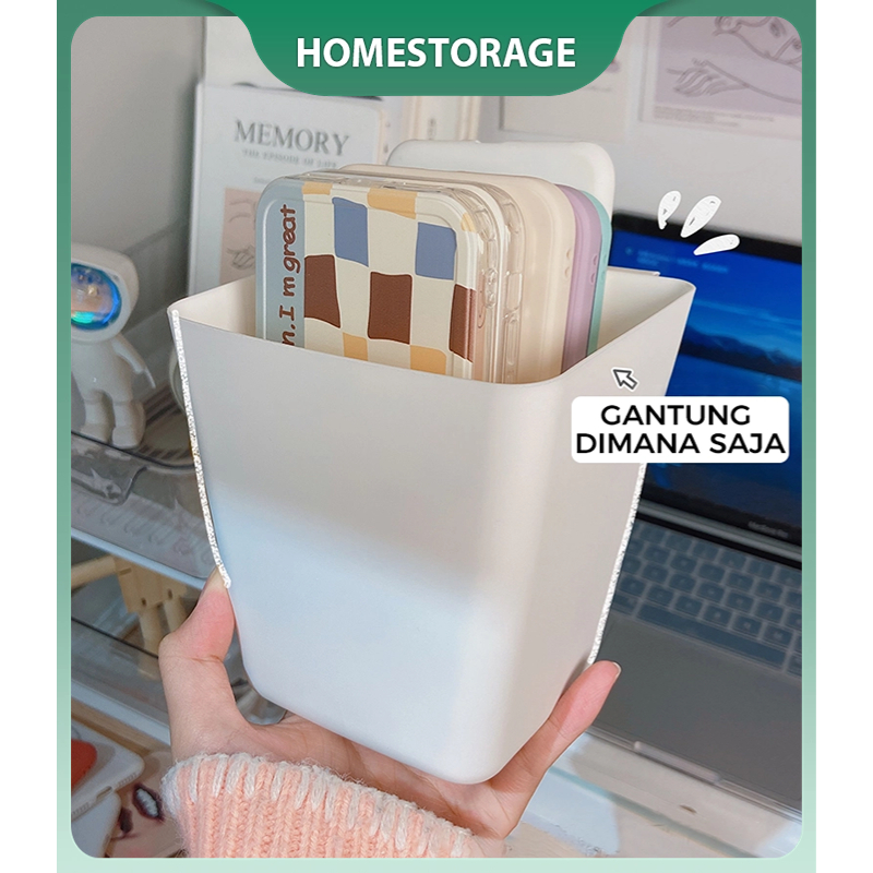 Jual Homestorage Rak Gantung Meja Belajar Keranjang Storage Tempel ...