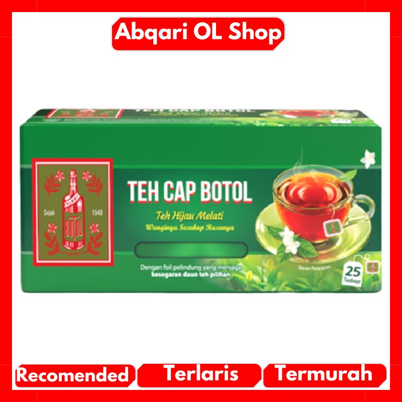 Jual Teh Cap Botol Teh Celup Teh HIjau Melati Kotak Isi 25 Kantong ...