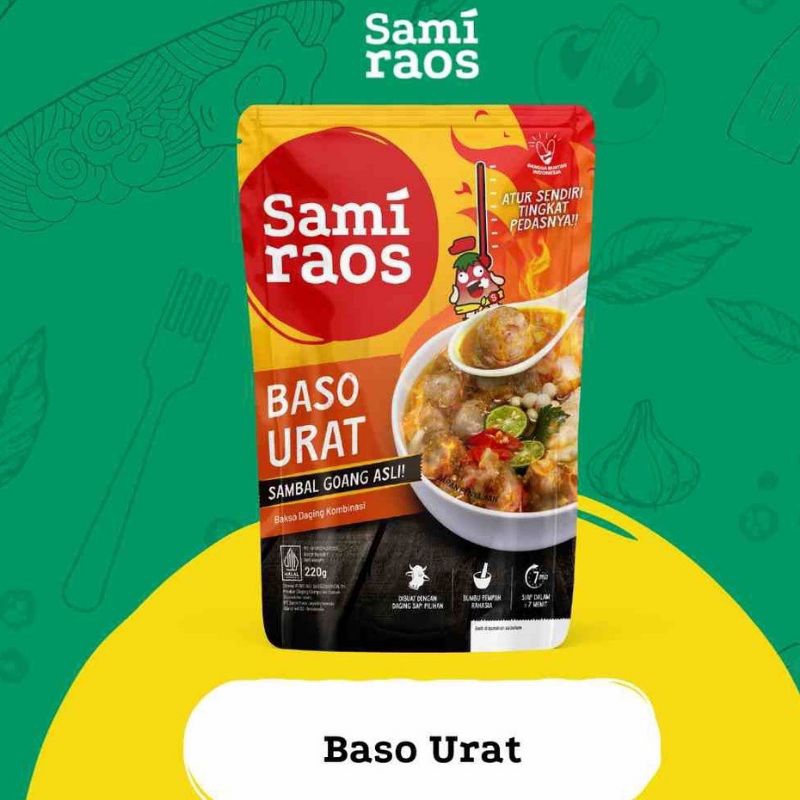 Jual Baso Urat Sami Raos Sambal Goang Khas Garut Best Seller 220gr ...