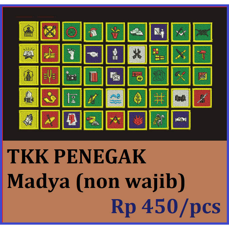 Jual TKK Penegak Madya non wajib (bordir) | Shopee Indonesia