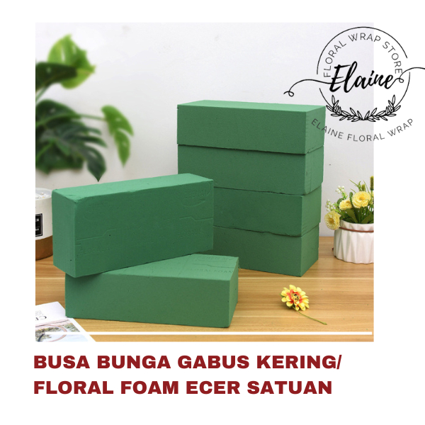 Jual BUSA BUNGA GABUS KERING / FLORAL FOAM ECER SATUAN | Shopee Indonesia