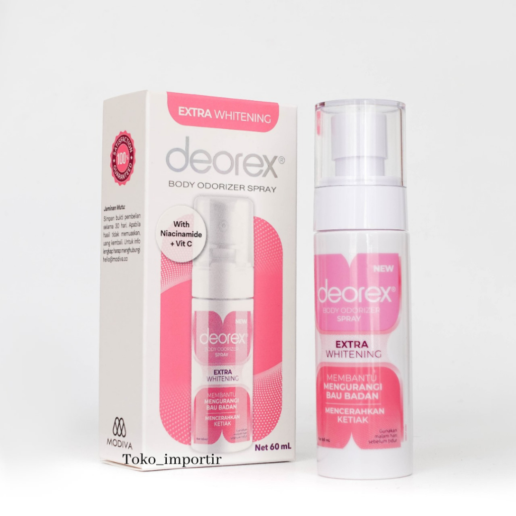 Jual DEOREX BODY ODORIZER 60ML SPRAY / Bau badan / Deodorant / Bau ...
