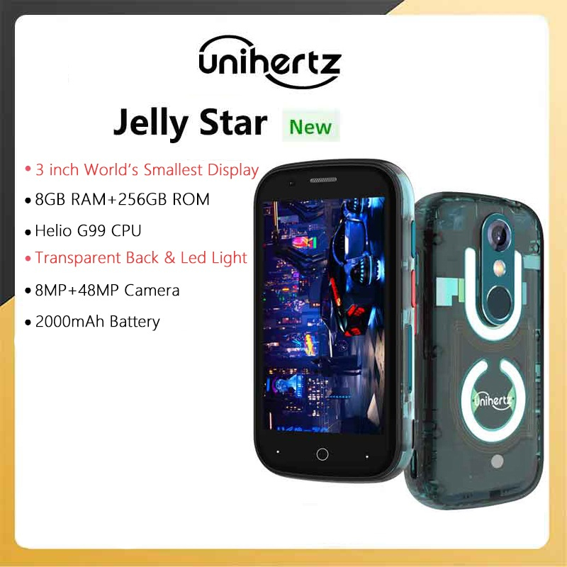 Jual Unihertz Jelly Star, 4G Android 13 Global Version Smartphone with 8GB + 256GB Dual Nano SIM ...