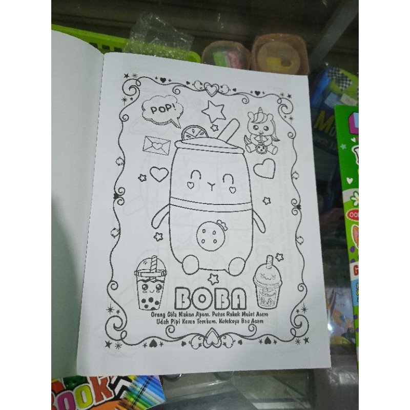Jual 20 Buku mewarnai / Coloring book BOBA gratis Pantun | Shopee Indonesia