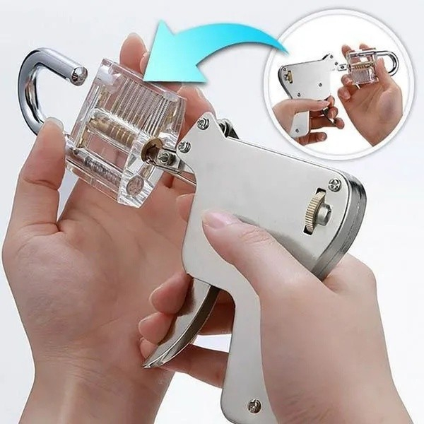 Jual Set Alat Pembuka Kunci Pintu & Gembok Lockpick Gun Locksmith Tool ...