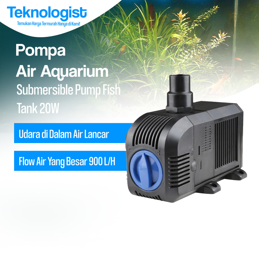 Jual Pompa Air Aquarium Submersible Pump Fish Tank 20W | Shopee Indonesia