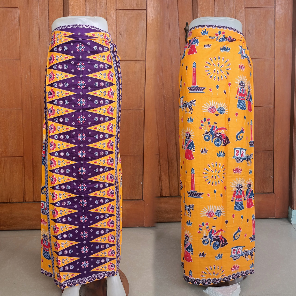 Jual Rok Tumpal Betawi Motif Bungan dan Ondel-Ondel / Rok Span Batik ...